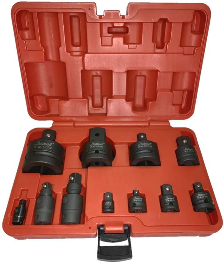 12 pcs Impact Socket Adapter & Universal Joint Set (CR-MO)